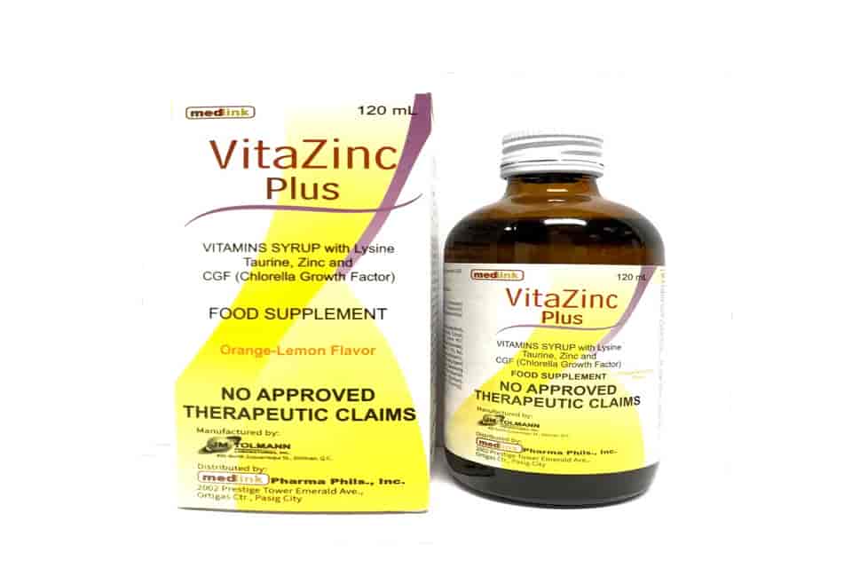 VITAZINC PLUS Vitamins / Lysine / Taurine / Zinc / Chlorella Growth ...